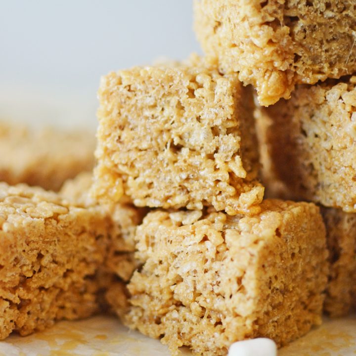 Salted Caramel Rice Crispy Treats