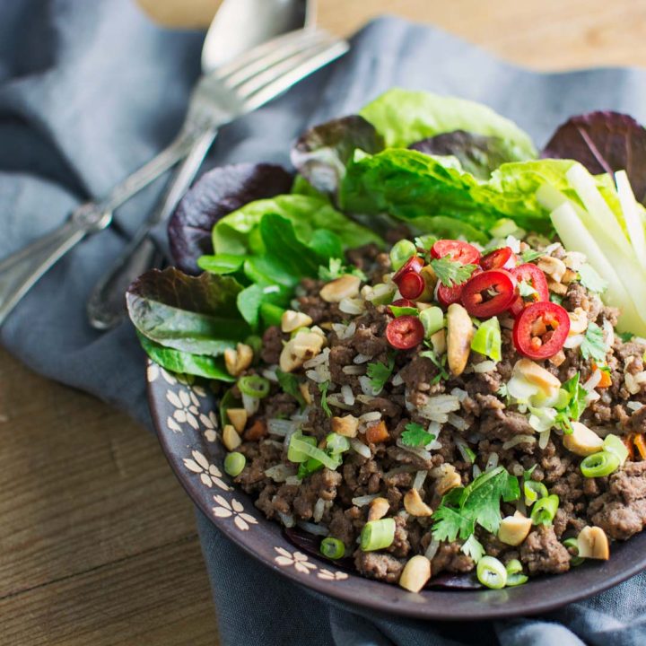 Asian Ginger Beef Salad Bowl